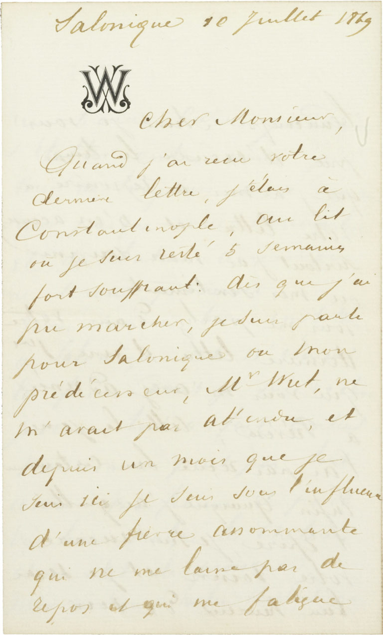 Lettre d'Alexandre II Walewski à Aubaret - Patrimoine Charles-André ...